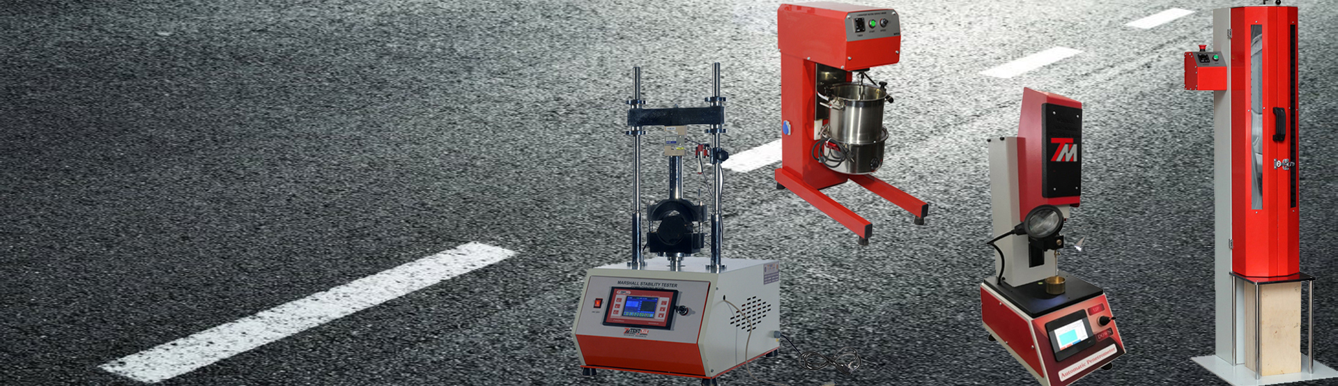 Testing equipment for asphalt bitum materials - Testmak